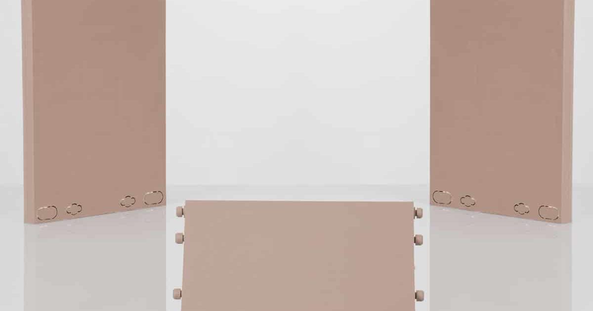 Tablette Beige - CLIKUBE - meuble cube modulable